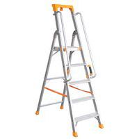 Escabeau professionnel aluminium avec rampe - Manutan.fr