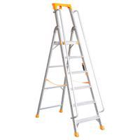 Escabeau professionnel aluminium avec rampe - Manutan.fr