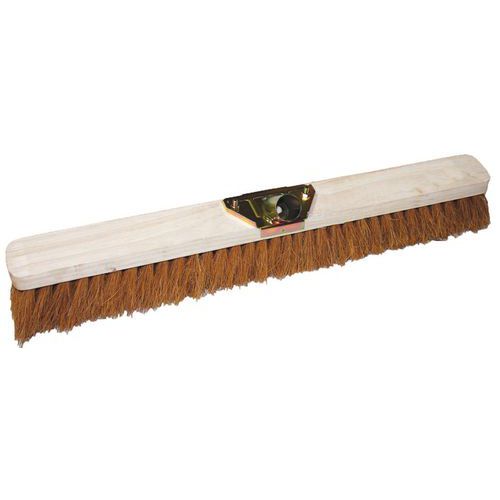 Balai coco embout encastrable - Monture bois - Manutan - Manutan.fr