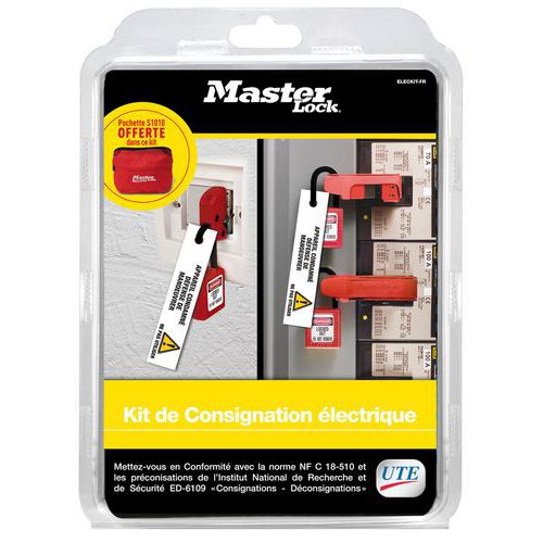 Kit de consignation électrique ELECKIT-FR - Master Lock - Manutan.fr