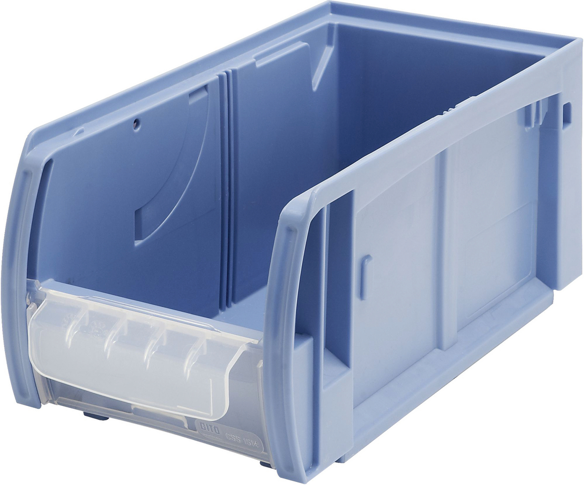 Bac Kanban série CTB - en polypropylène bleu-gris - Bito - Manutan.fr