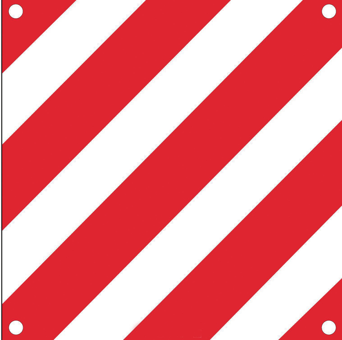 Panneau de signalisation hachuré rouge/blanc - Novap - Manutan.fr