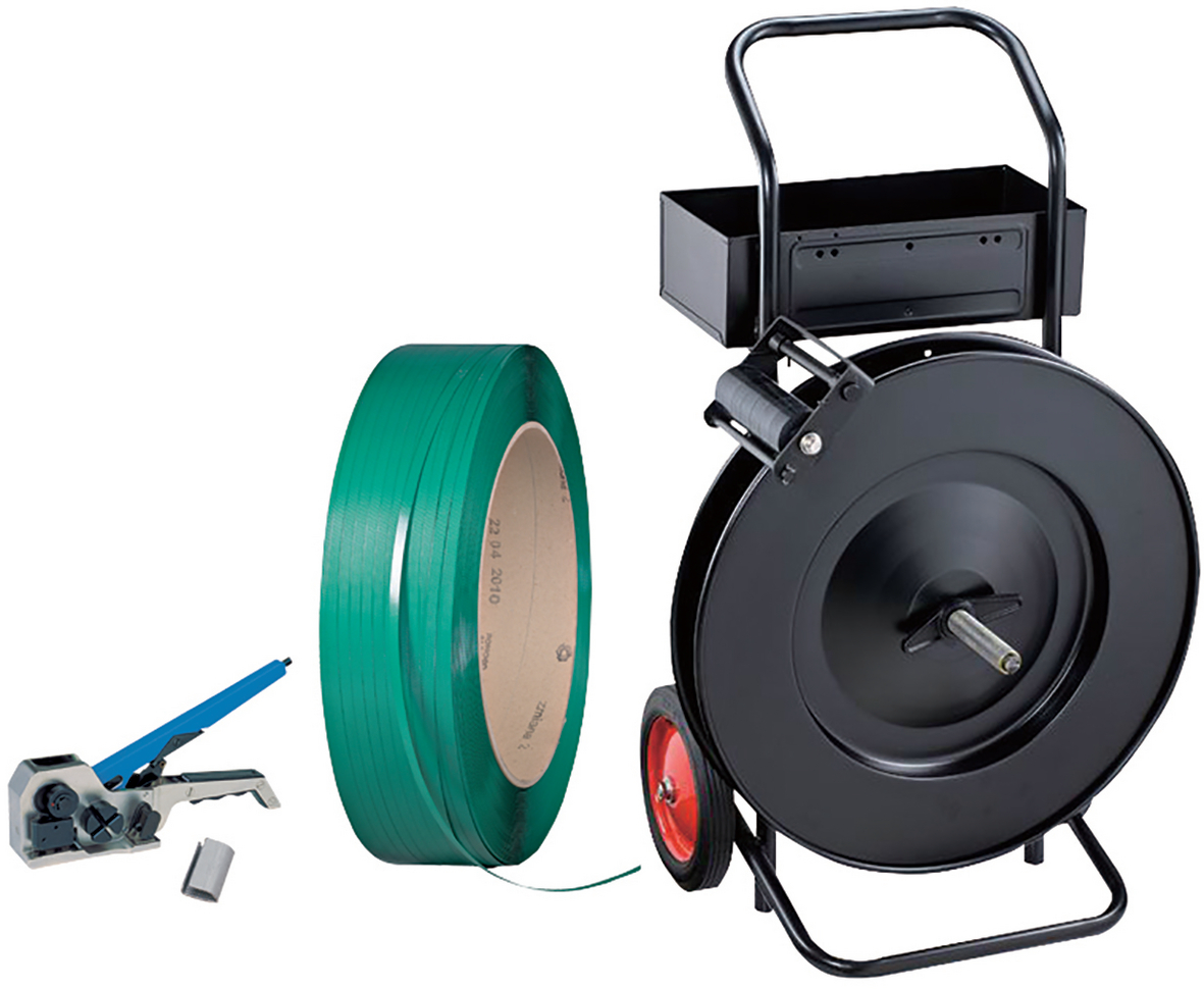 Kit de cerclage mobile - Feuillard polyester - Manutan.fr