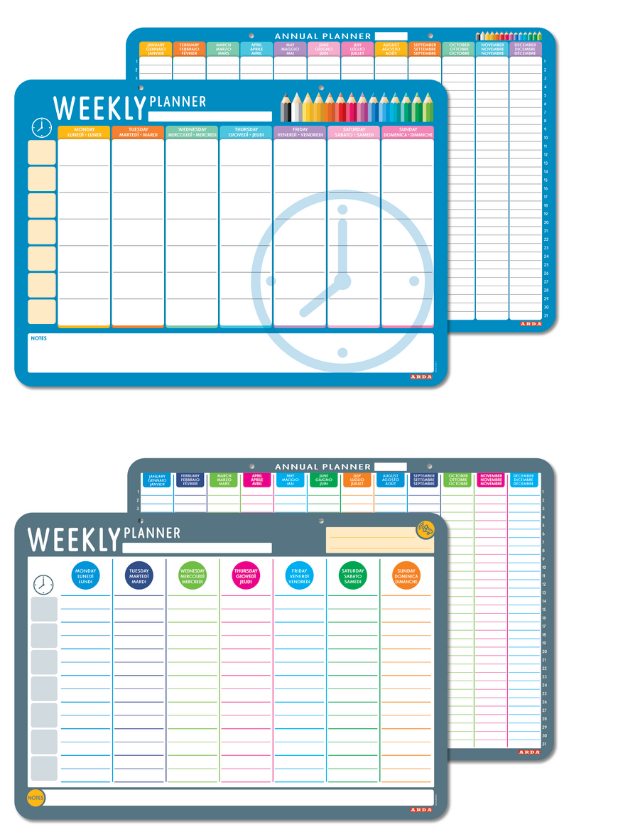 Tableau planning 34 x 48 cm effaçable à sec - Manutan.fr