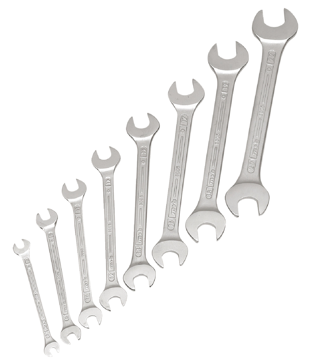 Jeu de clés à fourche métriques - Tête inclinée 15° - Manutan.fr