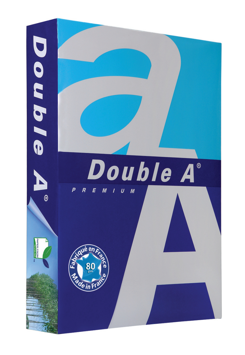 Papier Double A - A4 - 80 g/m² - Ramette de 500 feuilles - Manutan.fr