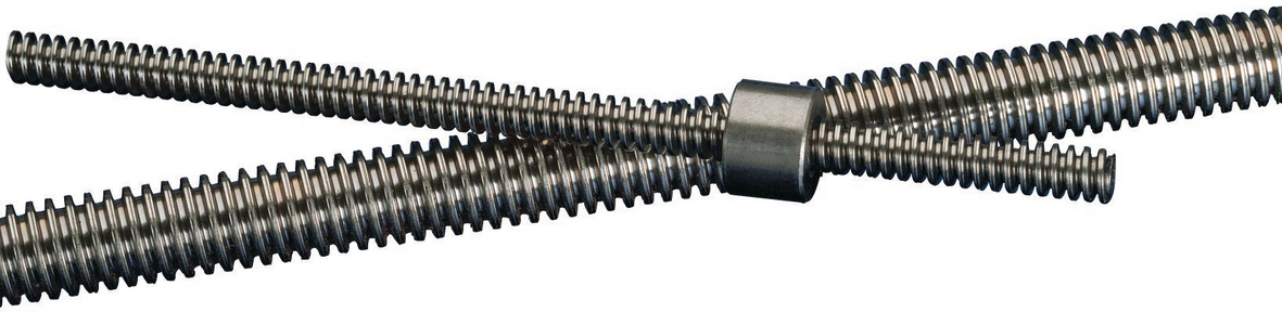 Tige en acier à filetage trapézoïdal droit - Manutan.fr