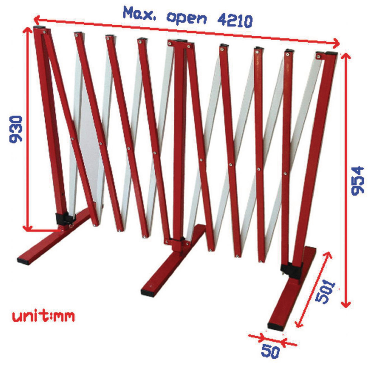 Barrière de chantier extensible - Manutan Expert - Manutan.fr