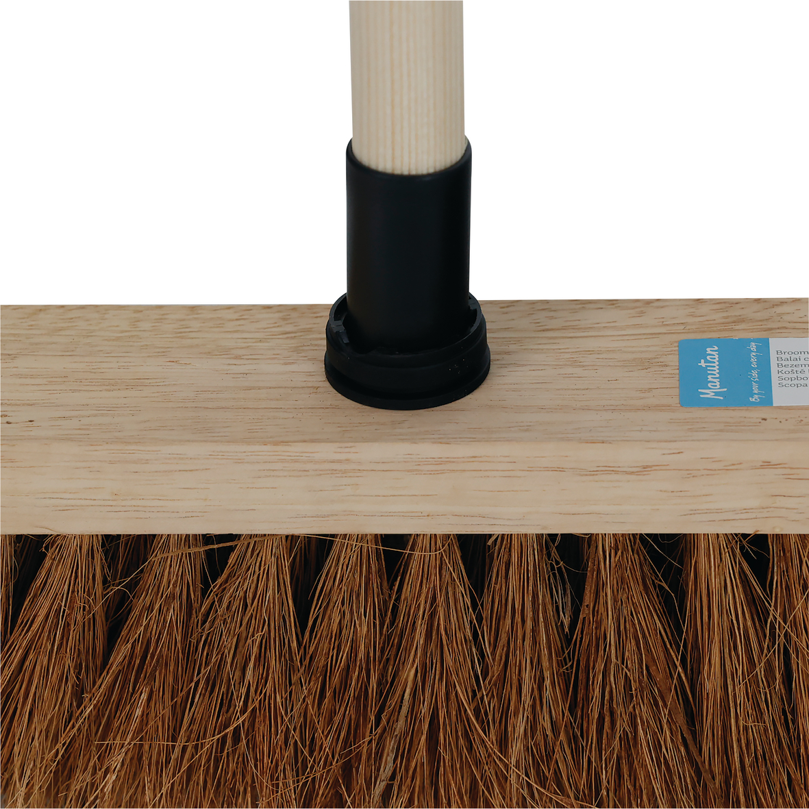 Manche en bois 1m30 et balai coco 32 cm - Manutan - Manutan.fr