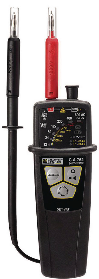 Testeur et détecteur tension VAT - C.A 762 IP2X - Chauvin Arnoux ...