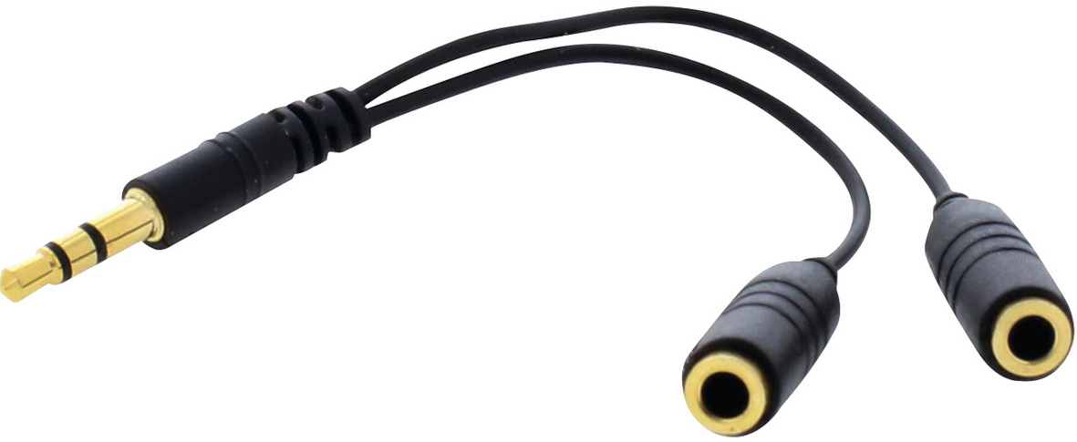 Cable doubleur jack 3.5 mm male vers 2 jack 3.5 mm femelle - TNB ...