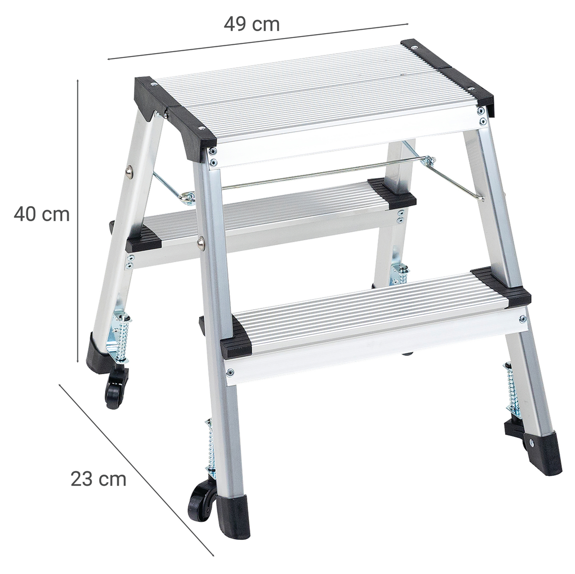 Marchepied double accès pliable - Manutan Expert - Manutan.fr