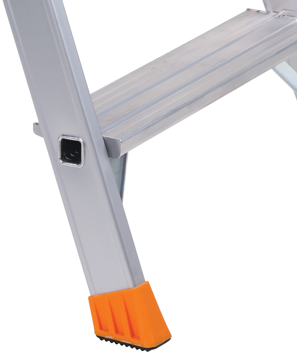 Escabeau professionnel aluminium avec rampe - Manutan Expert - Manutan.fr