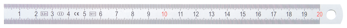 Réglet flexible inox - 2 faces mm - Manutan.fr