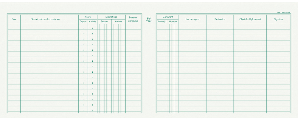 Carnet de bord pour le suivi des déplacements - Manutan.fr