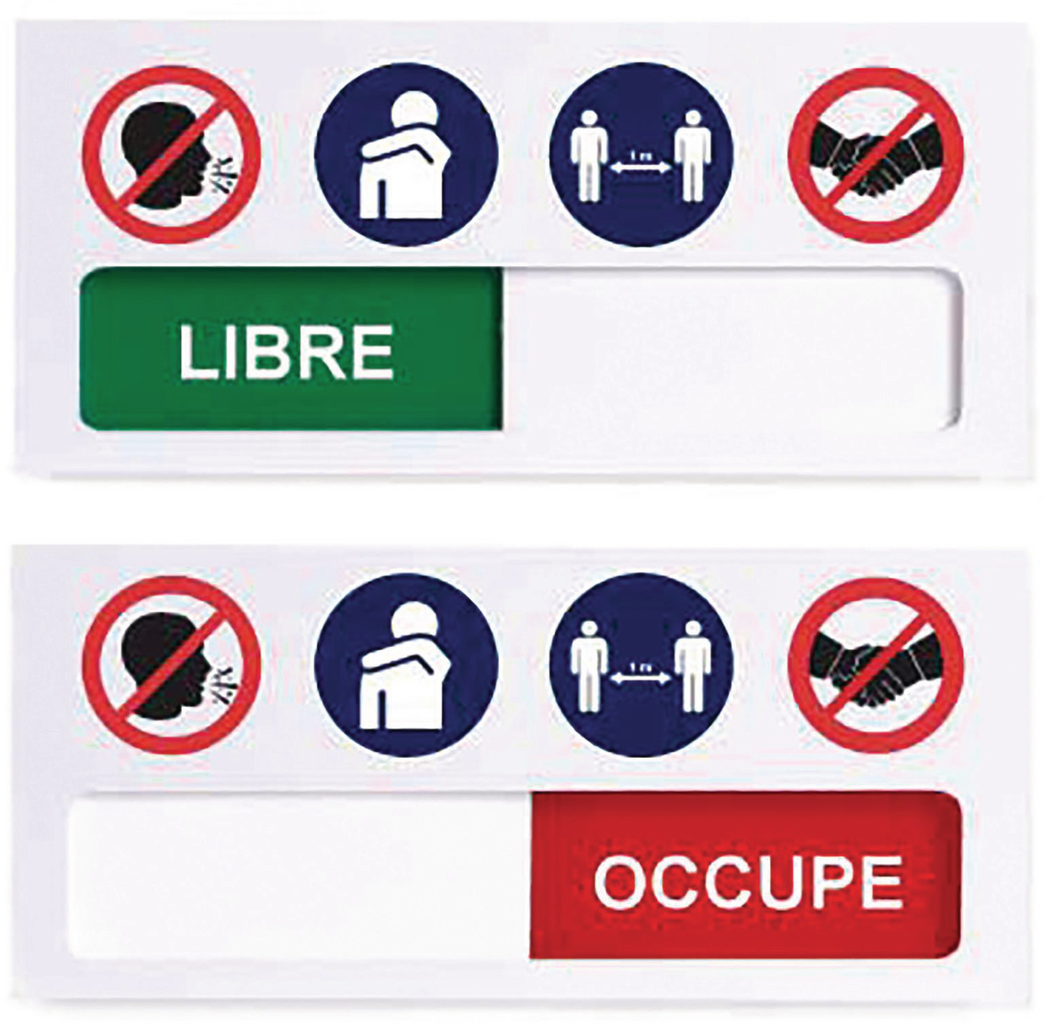 Plaque de porte « LIBRE - OCCUPÉ » - Manutan.fr