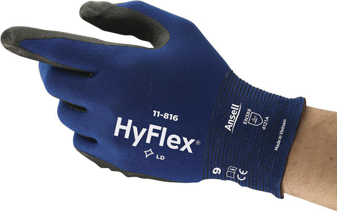 Gants de manutention ergonomique HyFlex®11-816 - Ansell - Manutan.fr