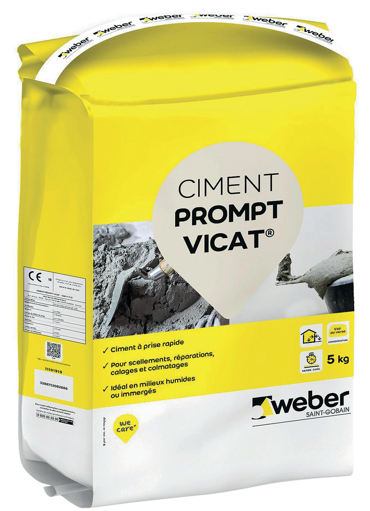 Ciment prompt vicat - 5 kg - Weber - Manutan.fr