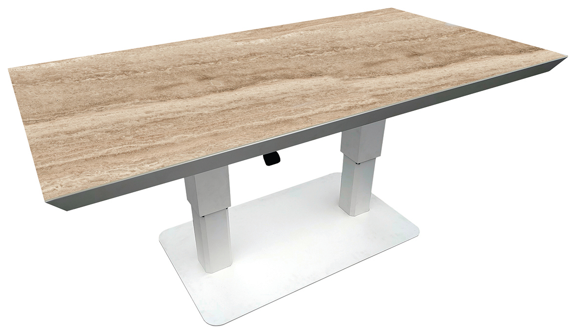Table basse Colombo réglable 150 x 80 cm kedra/alu - Pro Loisirs - Manutan.fr