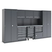 Armoire d'atelier modulable Cubio - 3550x565x2000mm - Bott - Manutan.fr