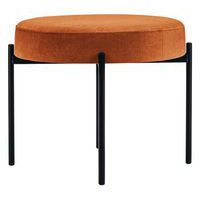 Tabouret rond Gaia pied noir tissu polyester Paperflow - Manutan.fr