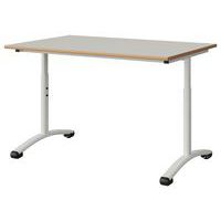 Table Malibu 120x80 cm réglable T3/T6 -DL- stratifié alaisé - Manutan ...