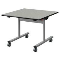 Table Malibu rabattable 80x80 cm strat isoson chant surmoulé Manutan ...