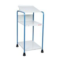 Pupitre sur patins à plan inclinable 2 étagères - FIMM - Manutan.fr