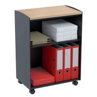 Desserte mobile à cases - 2 cases - Paperflow - Manutan.fr