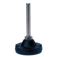 Pied réglable polyamide - Ø 124 mm - 4500 kg - Inox - Manutan.fr