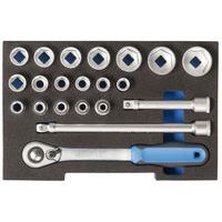 Jeu douilles 1/2 en module 1/2 21 pièces 1100CT1-19 - Gedore - Manutan.fr