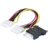 Doubleur d'alimentation SATA vers 3 Molex - 30 cm - Manutan.fr