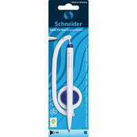Stylo avec chainette - Klick-fix - blanc/bleu - Schneider - Manutan.fr