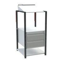 Pupitre à plan inclinable 1 bloc 2 tiroirs - FIMM - Manutan.fr