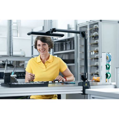 Lampe LED sur bras articulé TANEO - Waldmann - Manutan.fr