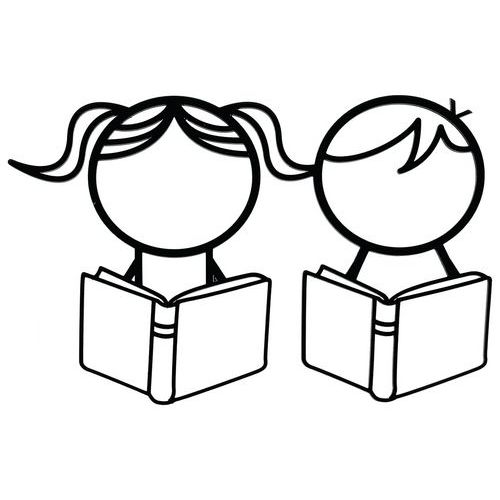 Pictogramme scolaire en relief Elise & Gaby - Bibliothèque - Manutan.fr