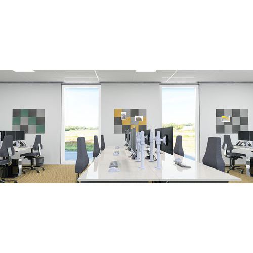 Kit combiné 12 dalles murales feutre PET acoustique- Smit Visual ...