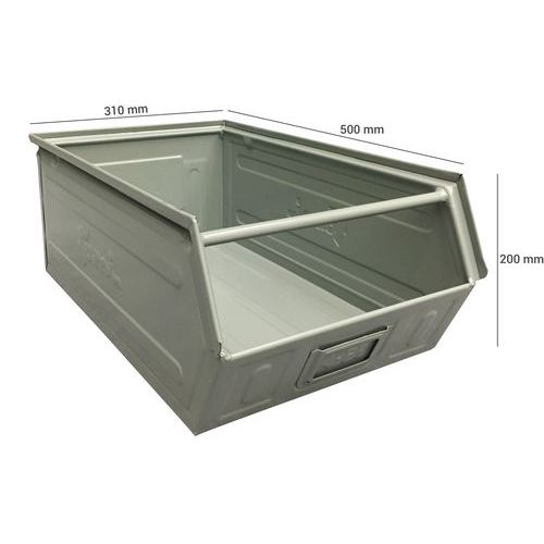 Bac à bec métallique - Modèle laqué gris - Longueur 500 à 700 mm ...