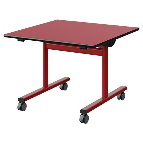 Table Malibu rabattable 80x80cm strat antibruit chant surmoulé Manutan ...