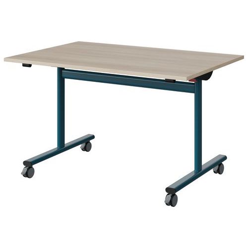 Table Malibu rabattable 120x80cm - stratifié chant ABS - Manutan Expert ...