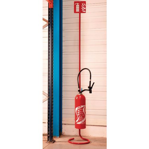 Support pour extincteurs sur pied - Manutan Expert - Manutan.fr
