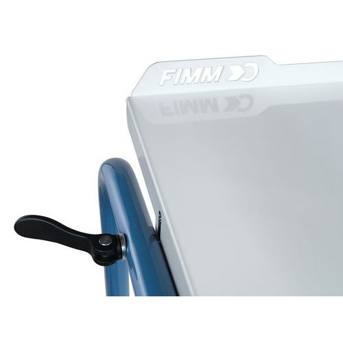 Pupitre mobile à plan inclinable 2 étagères - FIMM - Manutan.fr