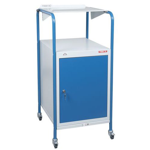 Pupitre mobile à plan inclinable 1 bloc porte - FIMM - Manutan.fr