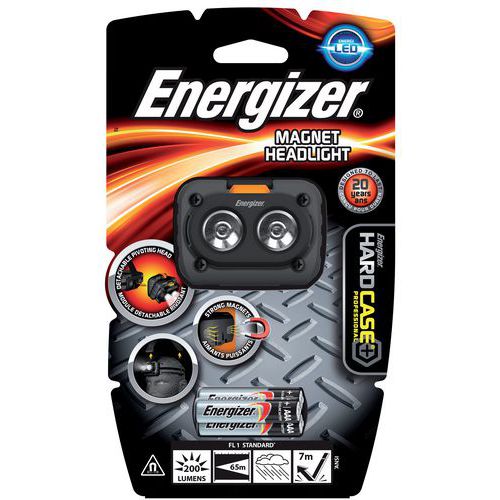 Lampe frontale Hard case Pro aimantée- 250 lm - Energizer - Manutan.fr