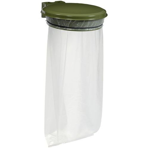 Support sac-poubelle avec couvercle pour l'extérieur - 110 L - Manutan ...