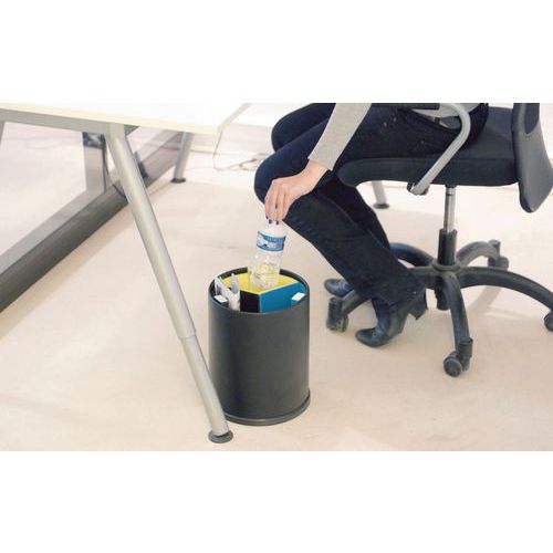 Poubelle de bureau 3 flux - Bacs colorés - 13 L - Manutan.fr Poubelle de bureau 3 flux - Bacs colorés - 13 L - Manutan.fr