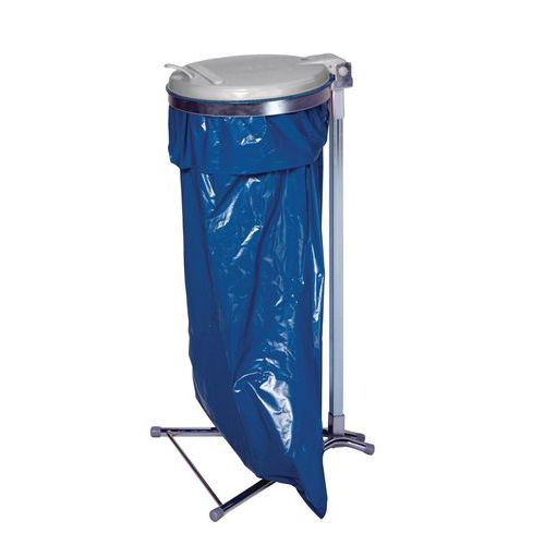 Support sac-poubelle avec couvercle - 120 L - Manutan.fr