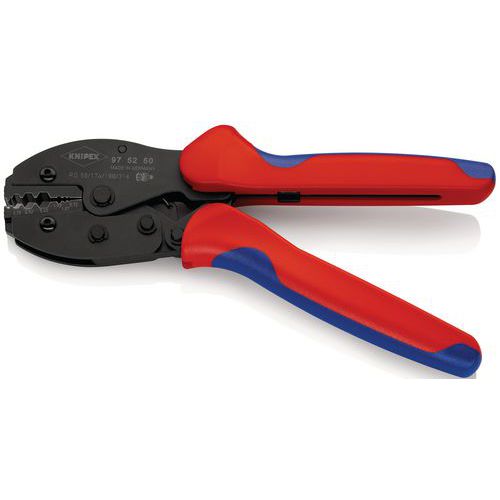 Pince à sertir PreciForce® Pour câbles RG58/174/188/316 - KNIPEX ...
