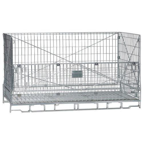 Conteneur grillagé - Grand modèle - 2000 L - Manutan.fr