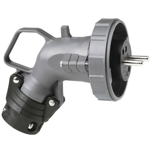 Fiche coudée Hypra 2P+T 16A 230V - Manutan.fr Fiche coudée Hypra 2P+T 16A 230V - Manutan.fr